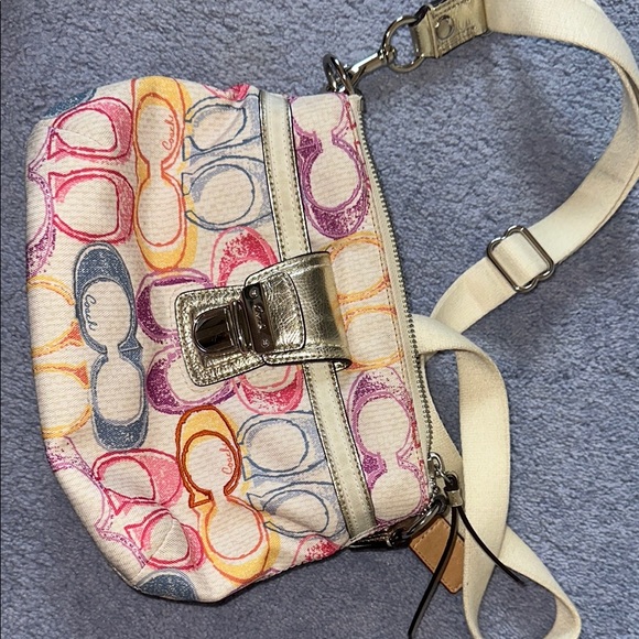 Coach | Bags | Coach Multicolor Signature Crossbody Bag | Poshmark